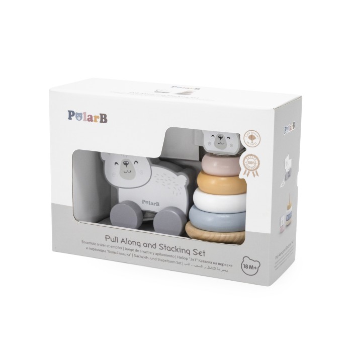 Pull-Along and Stacking Set - Polar Bear - PolarB, 44227